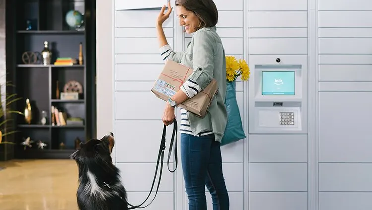 Amazon expands 'the Hub' locker system | Retail Dive