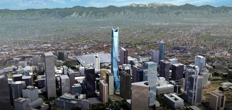 Developer submits concept for Denver's tallest building | Construction Dive