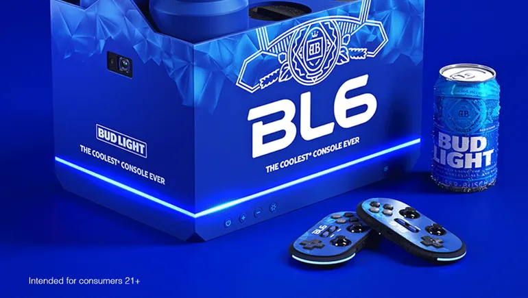 Bud Light taps into gaming wars with 6-pack console | Marketing Dive
