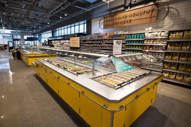 From olives to beef jerky: 4 innovative self-serve stations | Grocery Dive