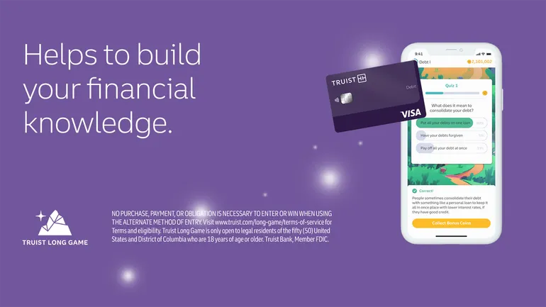Truist launches its first gamified finance app | Banking Dive