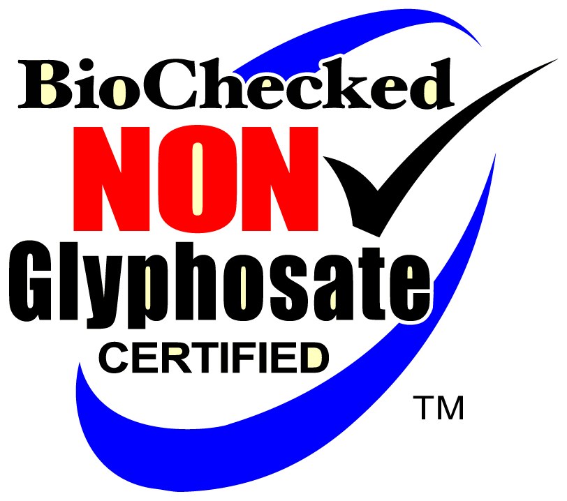 Certified glyphosate residue free: Package symbols help round up ...
