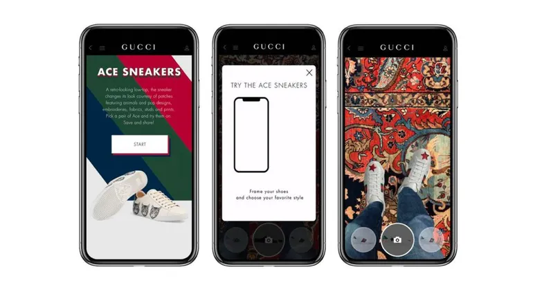 Gucci adds AR sneaker try-ons to its mobile app | Marketing Dive