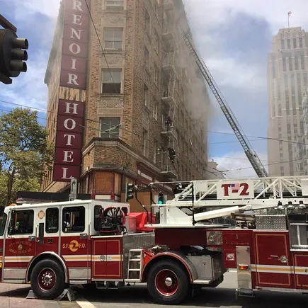 Smoky fire at hotel renovation sends seven workers to hospital ...