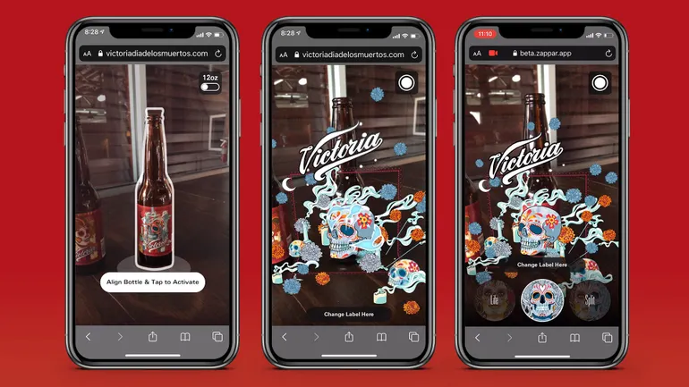 Victoria brings Day of the Dead beer bottles to life with web AR ...